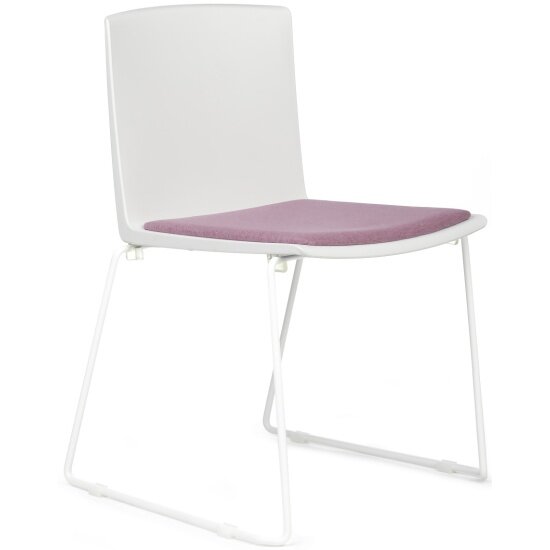 Кресло офисное Riva Design Simple X-19 Белый/Розовый