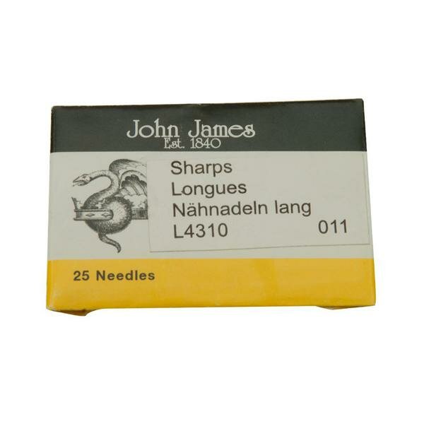 Иглы бисерные, 31мм, John James, Sharps №11, набор 25 шт.