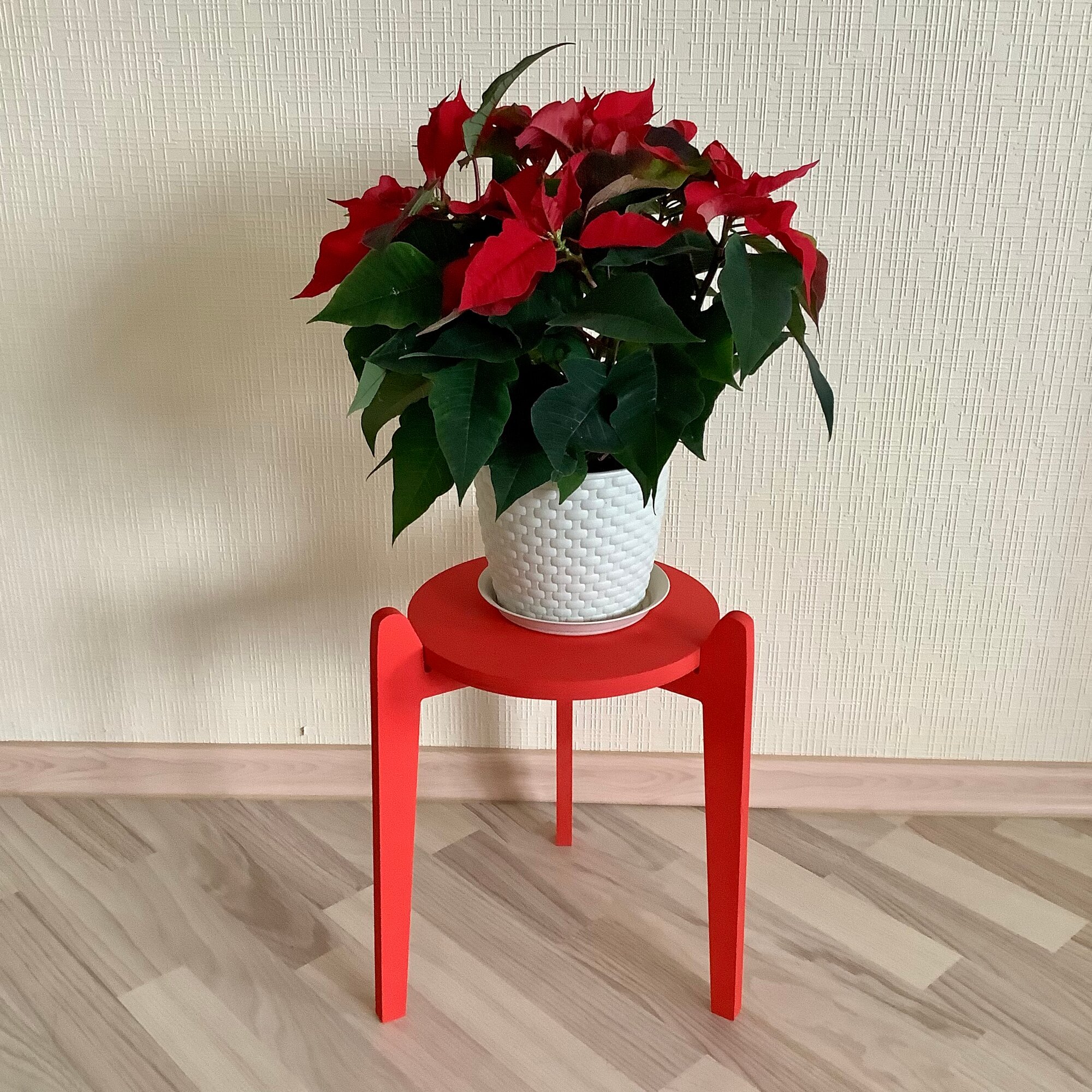 Подставка для растений "Напольная Красная"