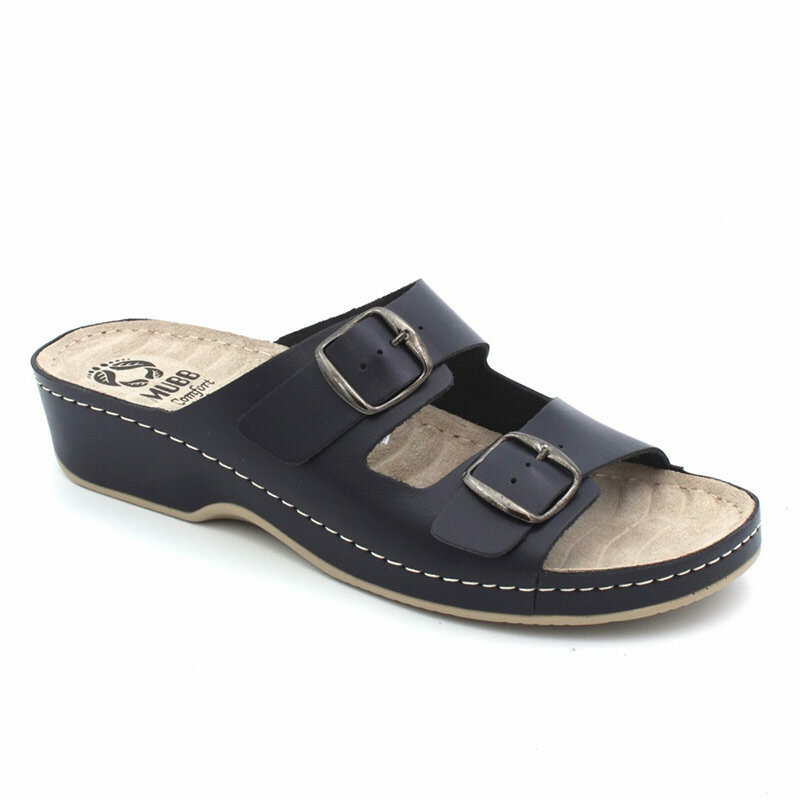 Обувь MUBB женская (пантолеты) арт.252 синий р.39