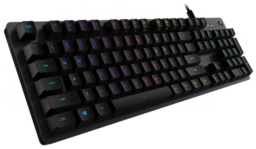 Клавиатура Logitech G512, GX Blue Switch, USB, для ПК, Игровая, Мембранная, Черный, (920-008948)