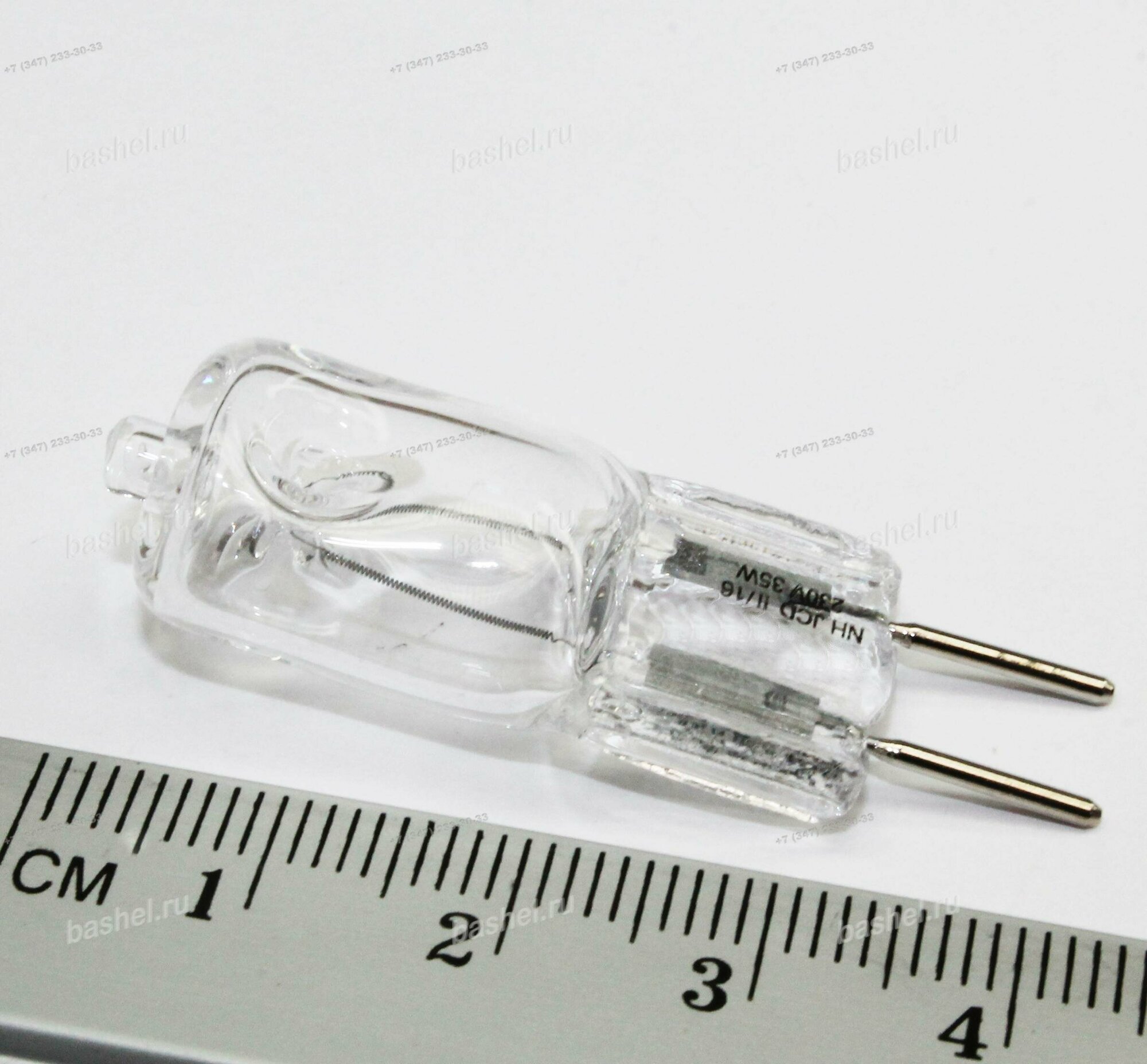 Лампа галогенная Uniel JC G4 220V 35W прозрачная JC-220/35/G4 CL