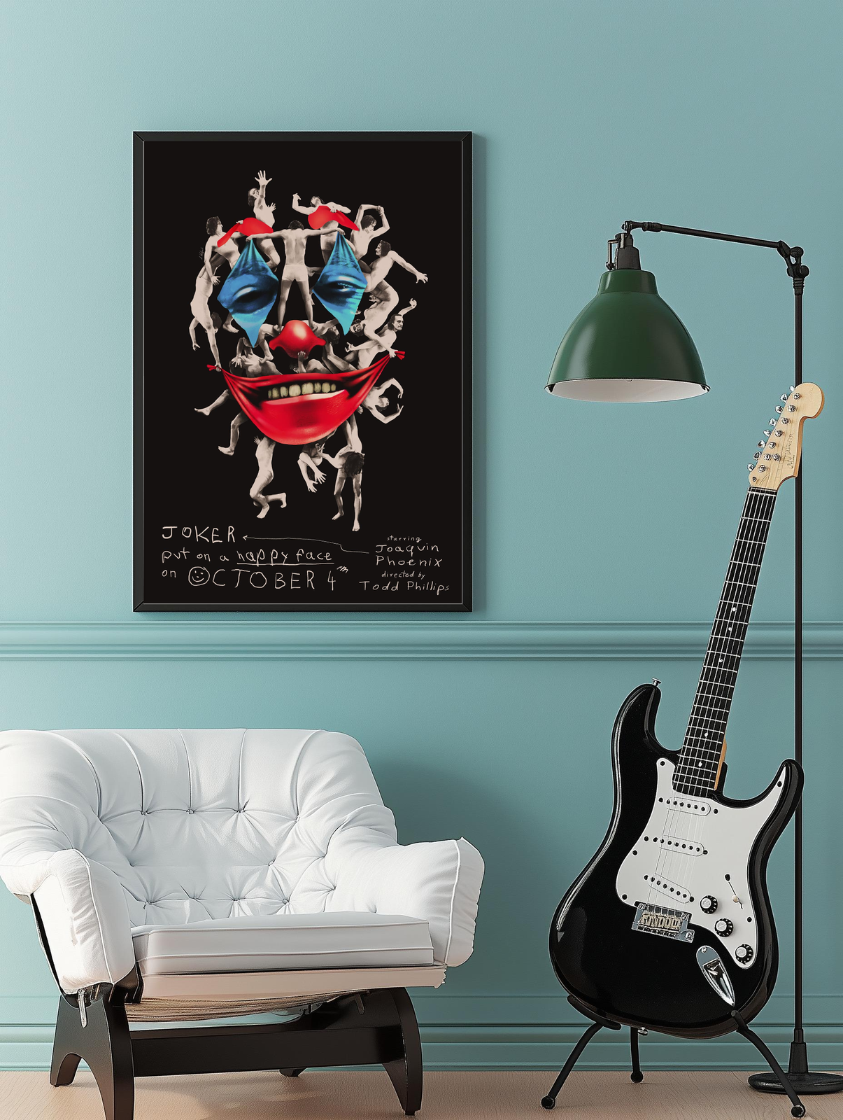 Постер "Джокер. Гротескный маскарад живопись" 40x60 без рамы