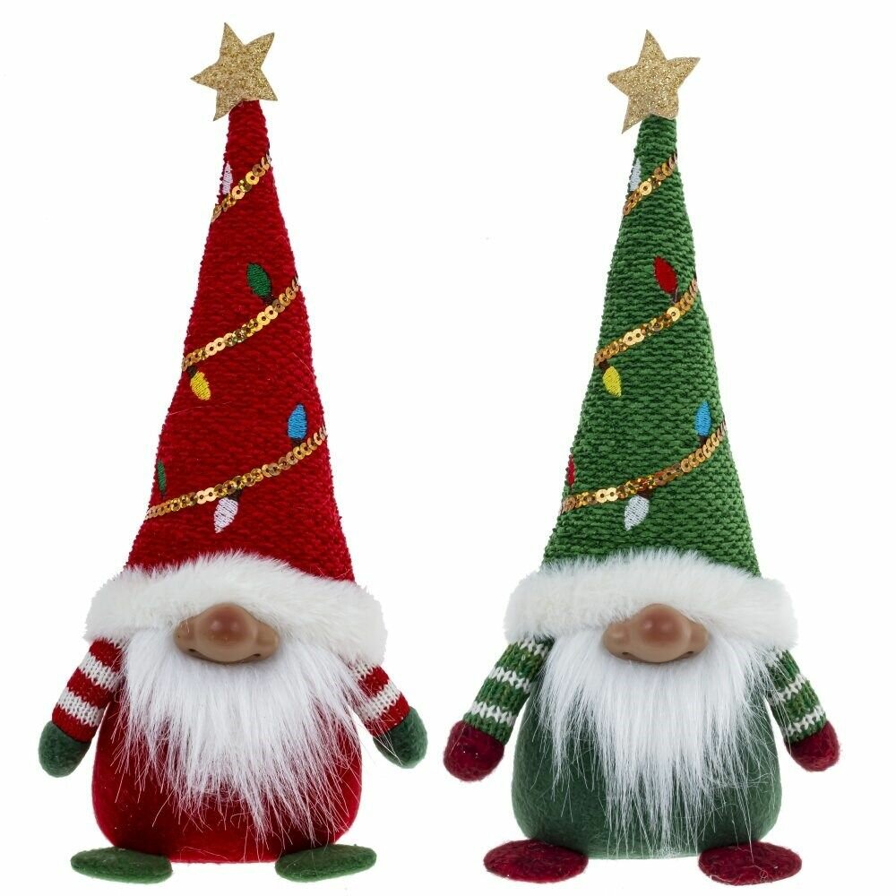 Игрушка набивная "Гном", 12х8х29 см, 2 цвета, 1 штука