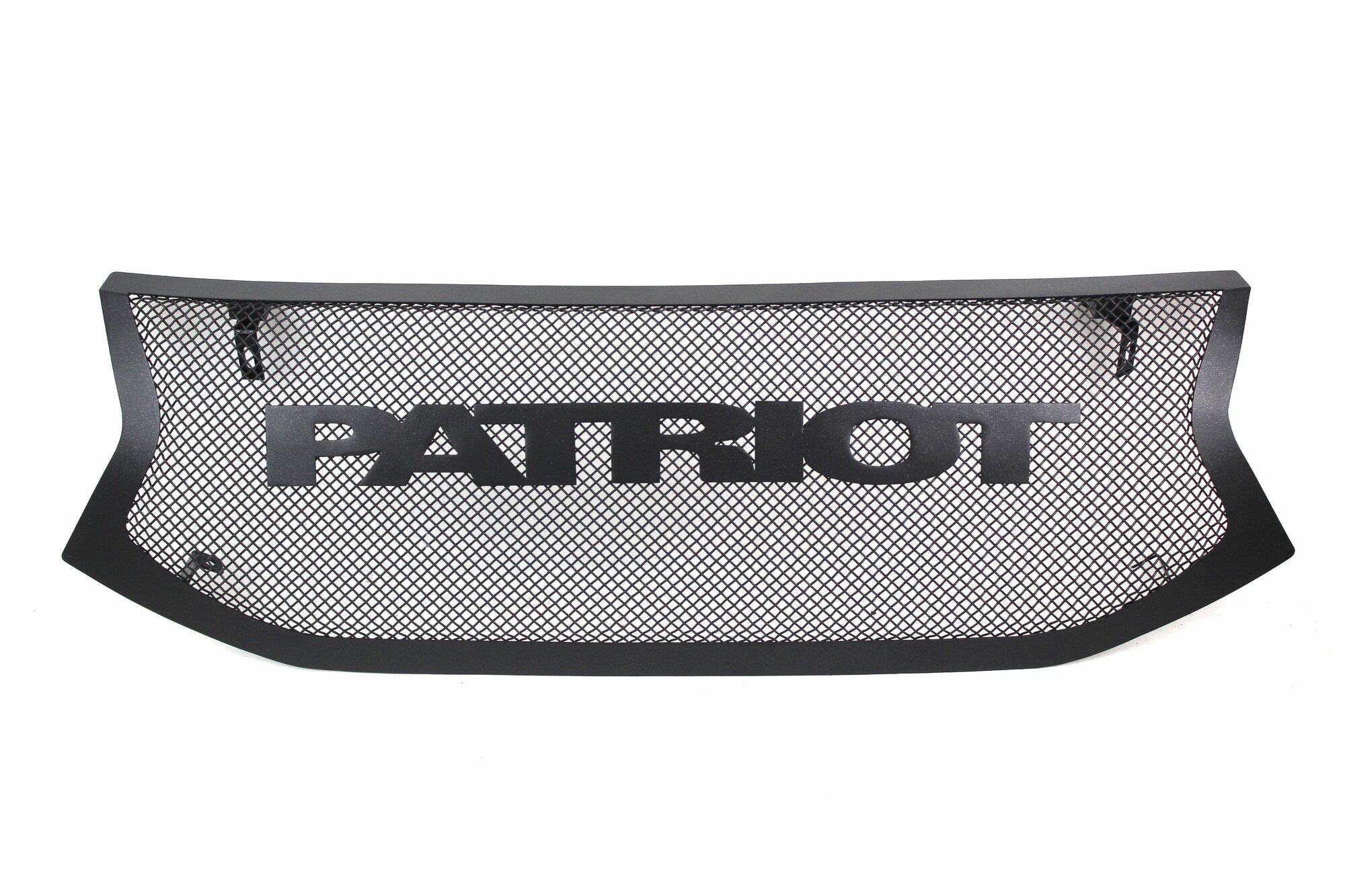 Облицовка радиатора УАЗ Патриот с 2015 (Чёрный Брут) метал.