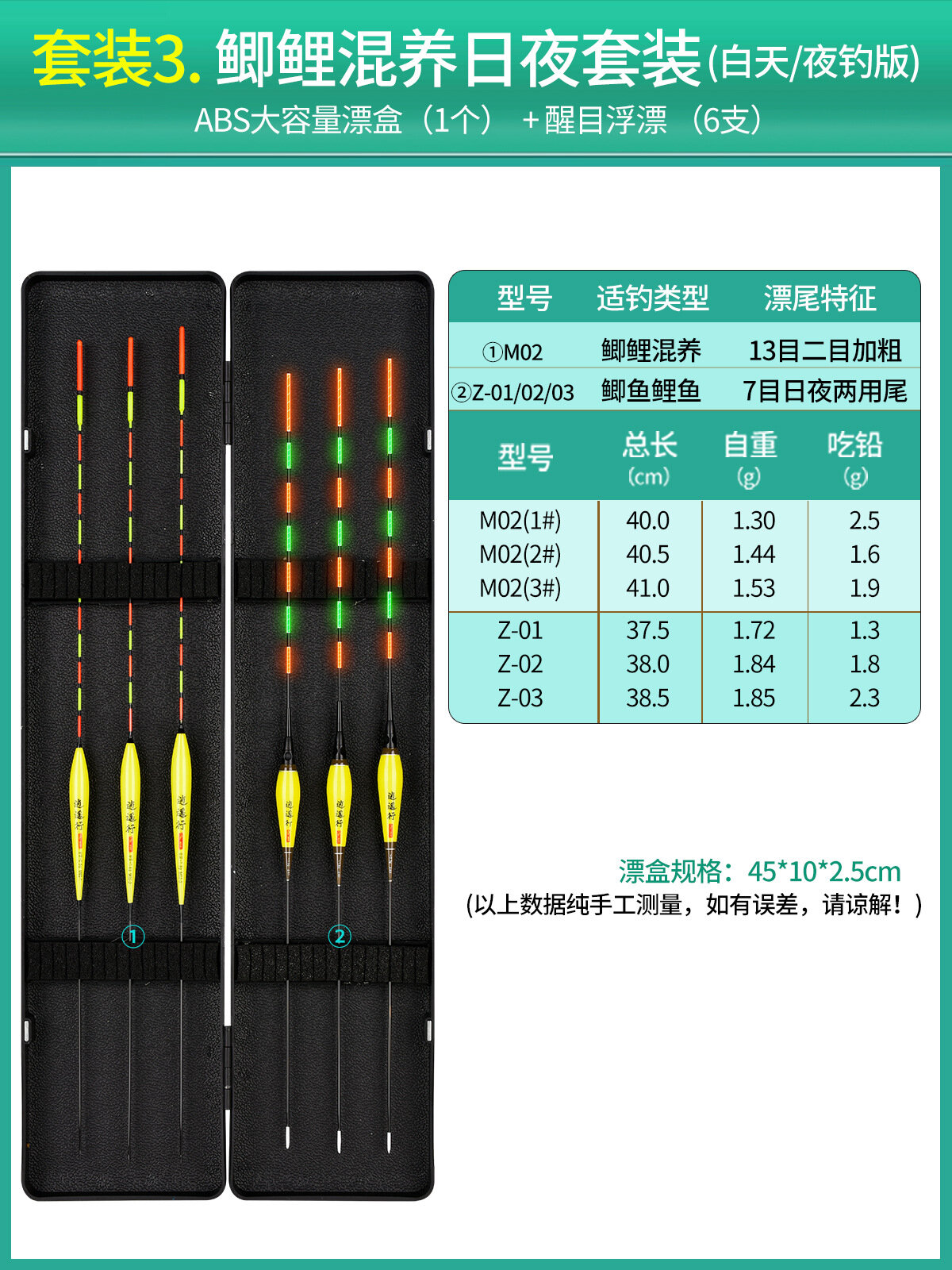 Набор поплавков для рыбалки, высокая чувствительность, утолщенные, привлекательные поплавки для дикой рыбалки, полный набор, настоящие поплавки для карася с легким ртом, оптовая продажа