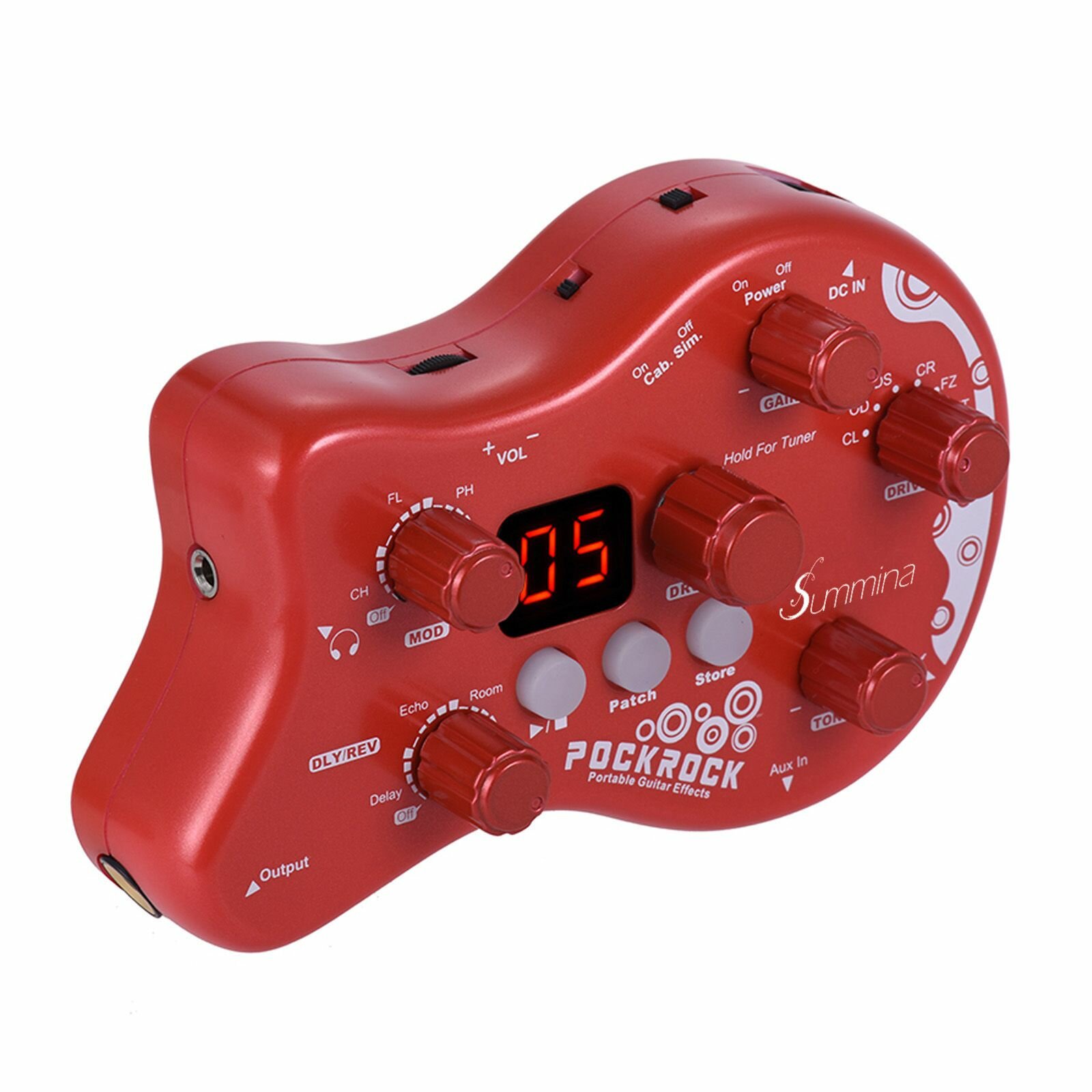 Summina PockRock Портативная гитара Процессор мультиэффектов Педаль эффектов