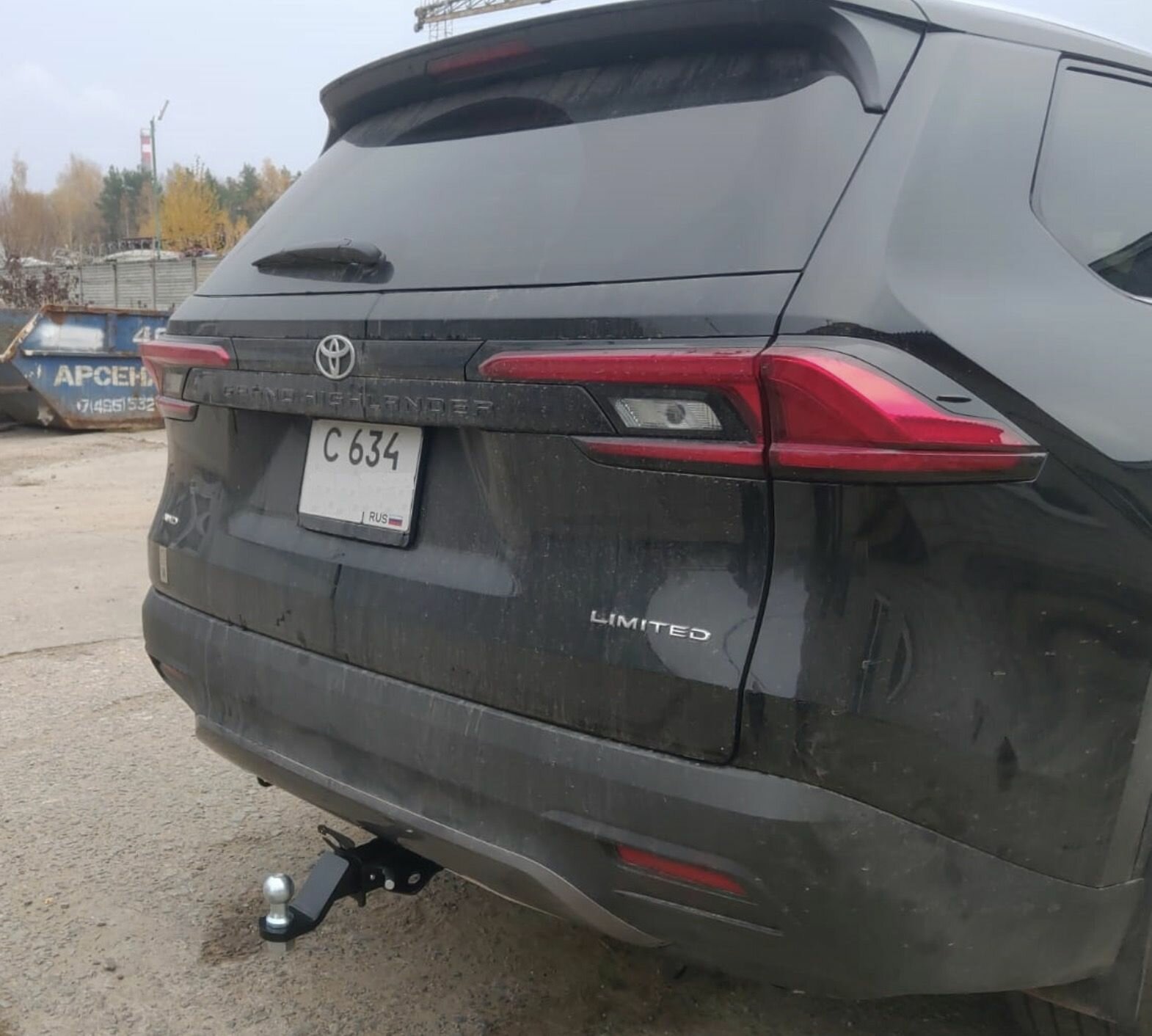 Фаркоп Бизон на Toyota Grand Highlander 2023- (паспорт и сертификат в комплекте)(без электрики) FA 0560-E