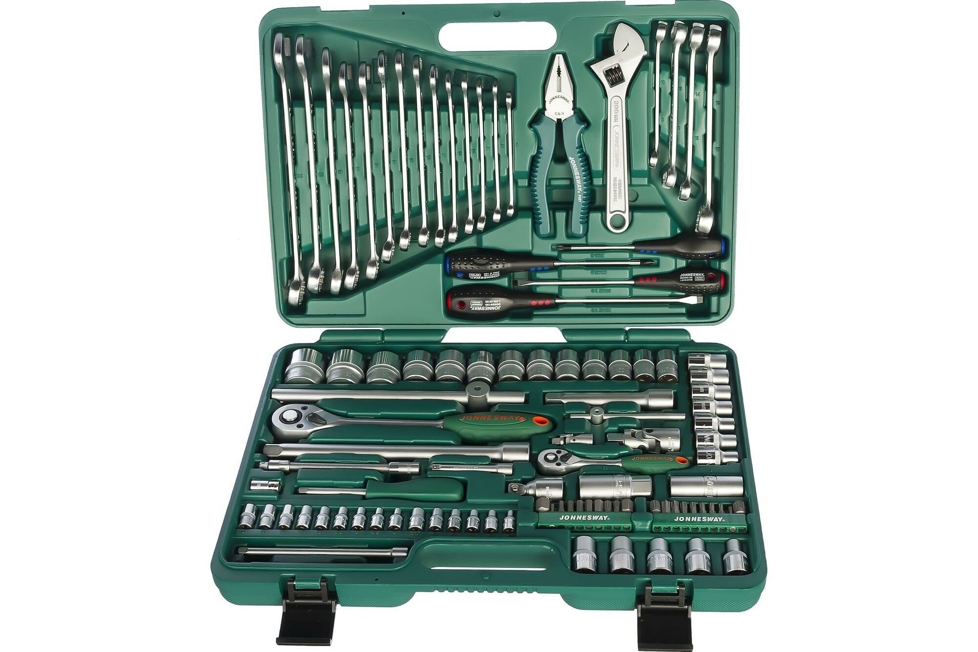 Набор инструмента универсальный Jonnesway S04H624101SA (1/4", 1/2"DR, 101 предмет)