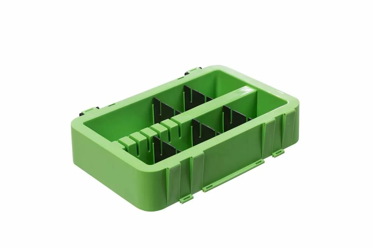 Проставка-органайзер зимнего ящика "FishBox" (19л) зеленый Helios