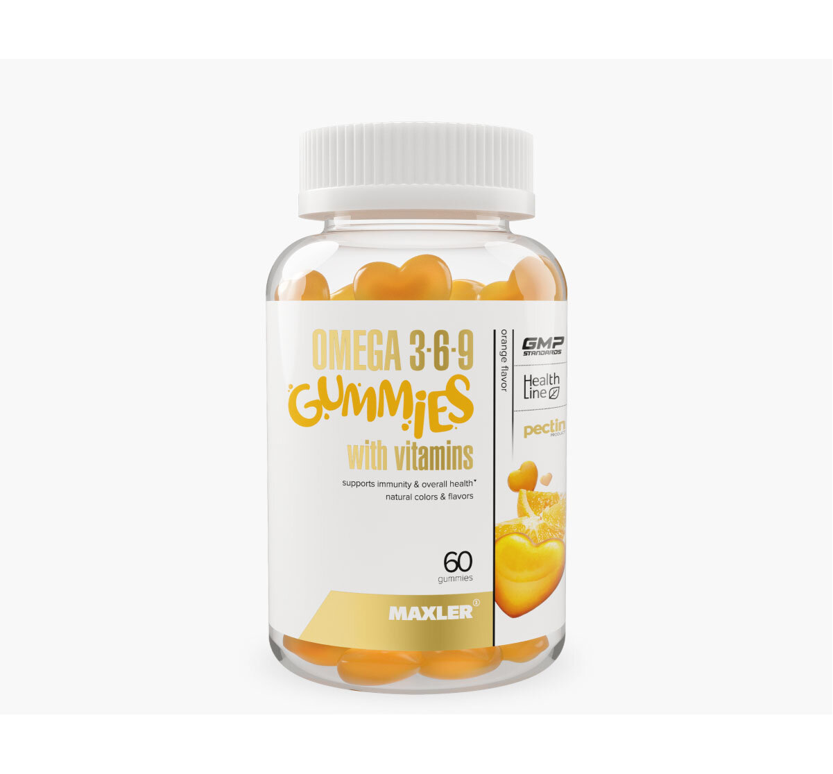 Maxler Omega 3-6-9 Gummies For Kids, 60 шт. (Апельсин)