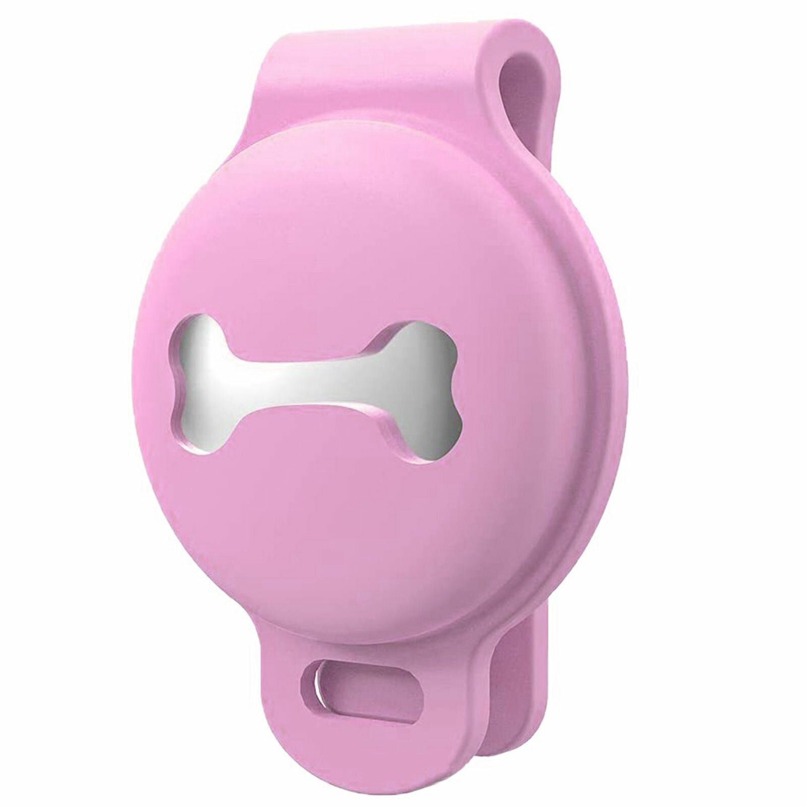 Ошейник для домашних животных подходит для защитного чехла Apple Airtag-розовый