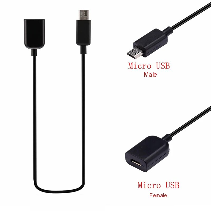1 м Micro USB 2,0 B 5pin штекер-гнездо m/F удлинитель OTG кабель Поддержка MHL Зарядка данных зарядное устройство свинцовый удлинитель с экранированием
