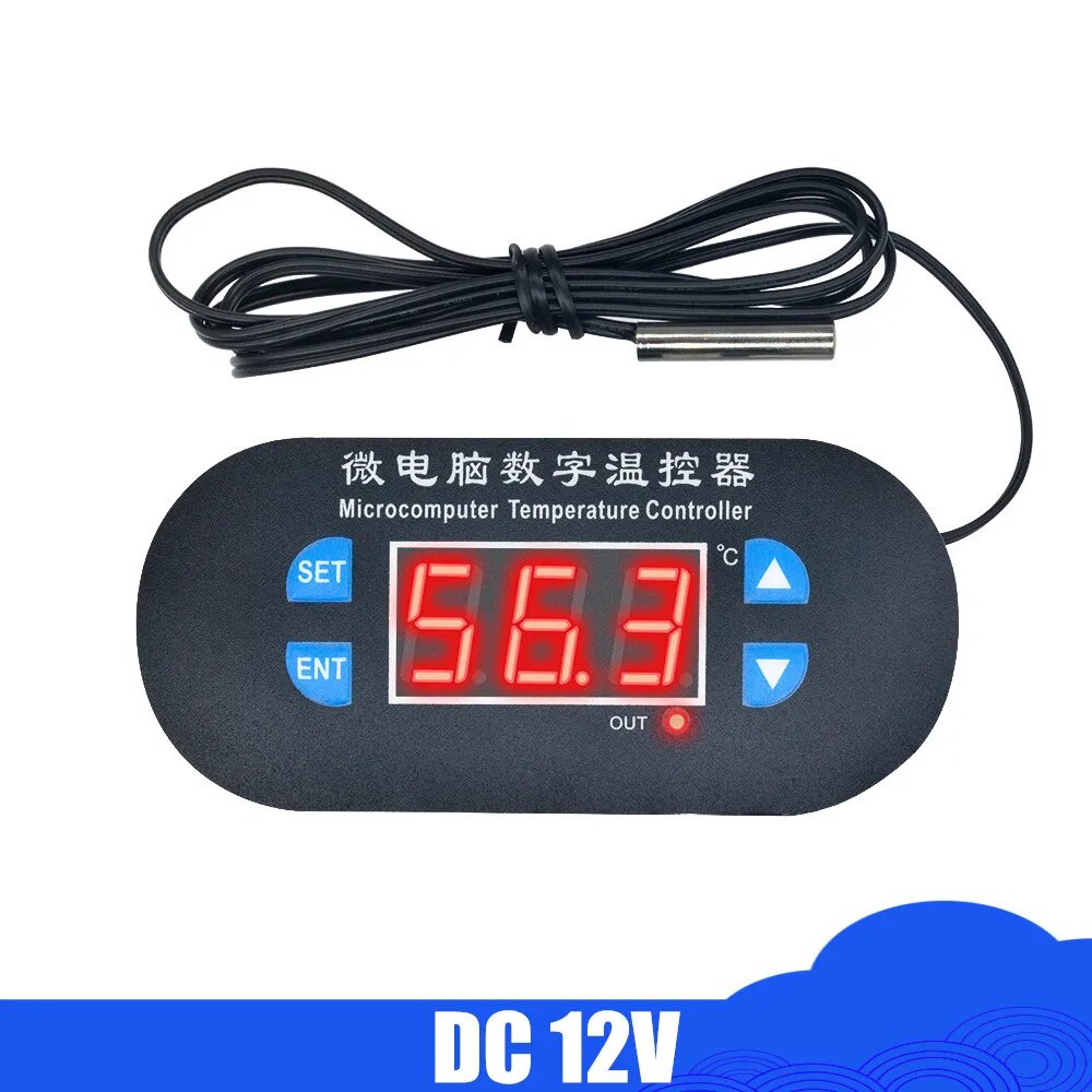 Цифровой термостат DC 12V Red для аквариума