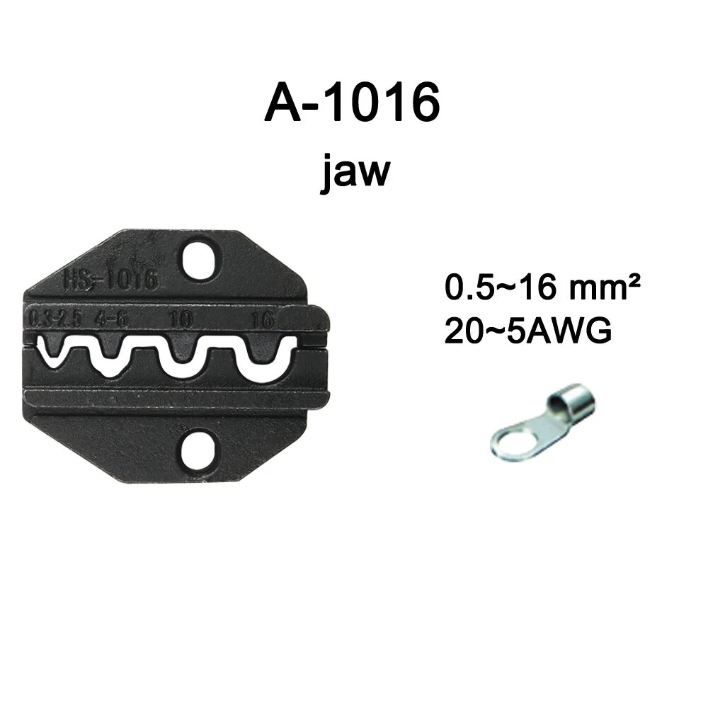 Матрица обжимная LUBAN A-1016, 0.5-16 мм², 20-5AWG
