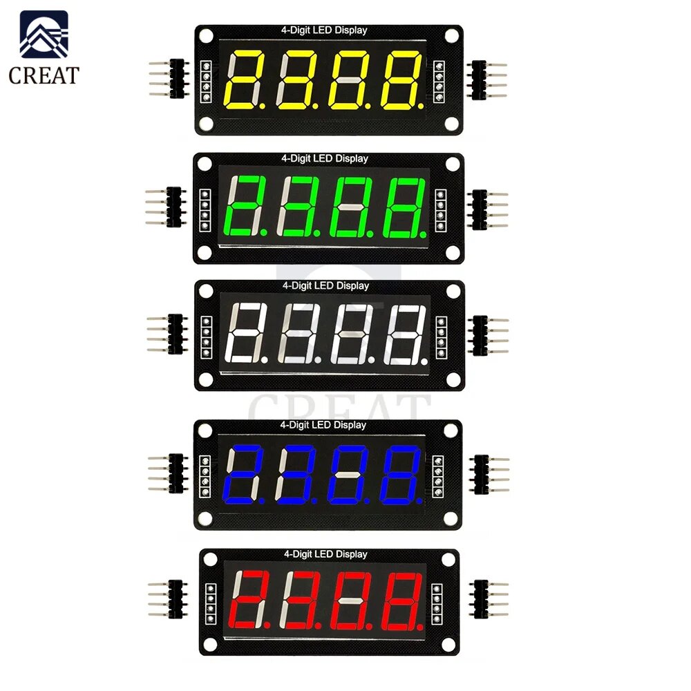Светодиодный дисплей TM1637 0.56", 4 бита, Yellow