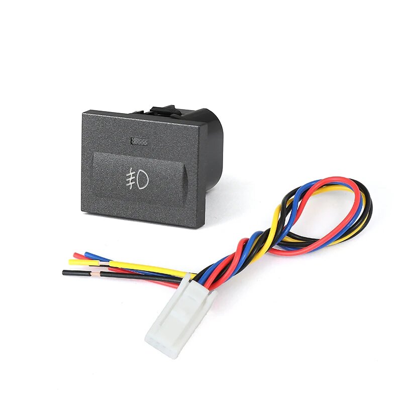 12 В, черная Автомобильная фотолампа, противотуманная лампа, устройство для контроля мощности автомобиля, кнопка переключения тепла зеркала для Ford Focus 2 2004-2010 mk2 Transit Front fog lights