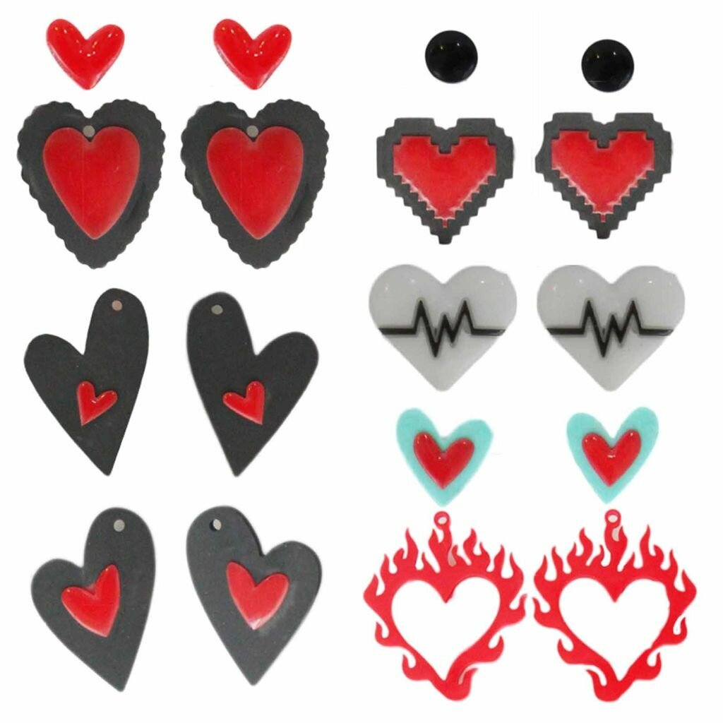 Эпоксидная форма для любовных сережек