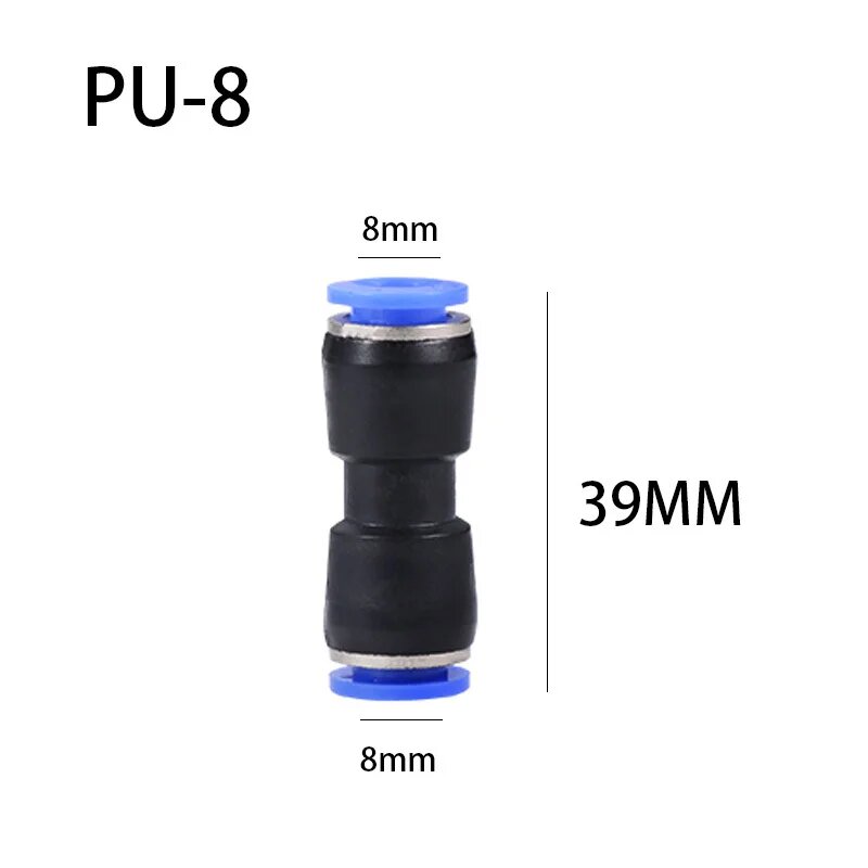 Пневматический фитинг PU-8 8 мм