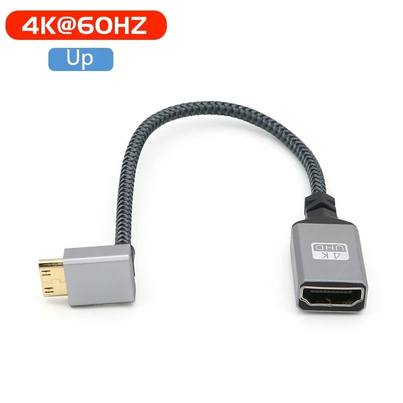 Mini HDMI - HDMI адаптер, Цвет: Up