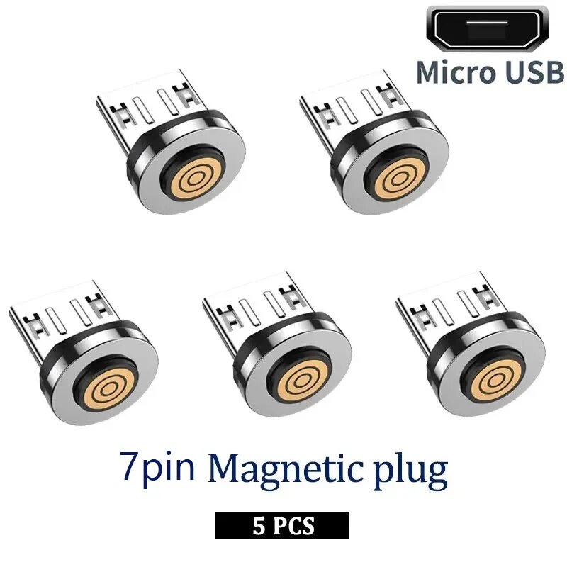 5 шт. 7-контактный магнитный Micro USB разъем