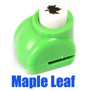Дырокол для скрапбукинга Зеленый, maple leaf