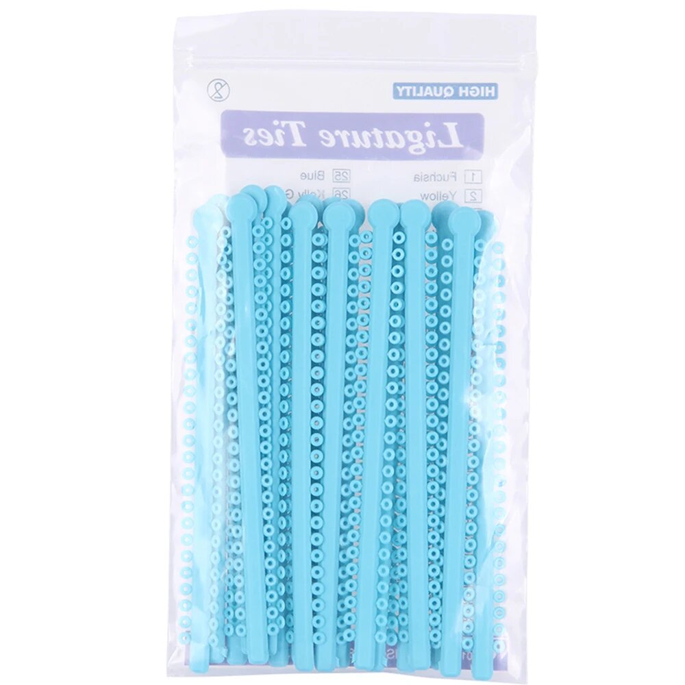 Azdent Лигатуры ортодонтические эластичные силиконовые Light Blue