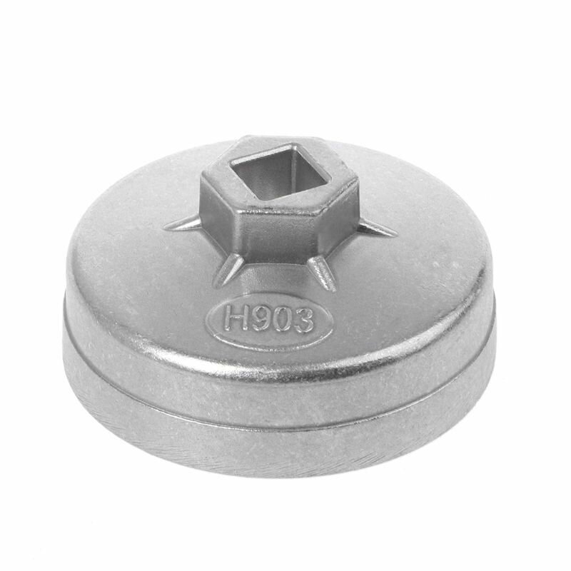 Гаечный ключ 903, 74 мм, 14-шлицевой алюминиевый ключ для снятия масляного фильтра с крышки фильтра из нержавеющей стали для автомобилей Mercedes-Benz