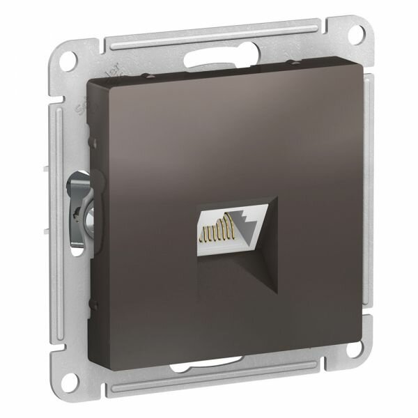 1 шт. Systeme Electric AtlasDesign Мокко Розетка компьютерная RJ45, кат. 6A, механизм, ATN000686