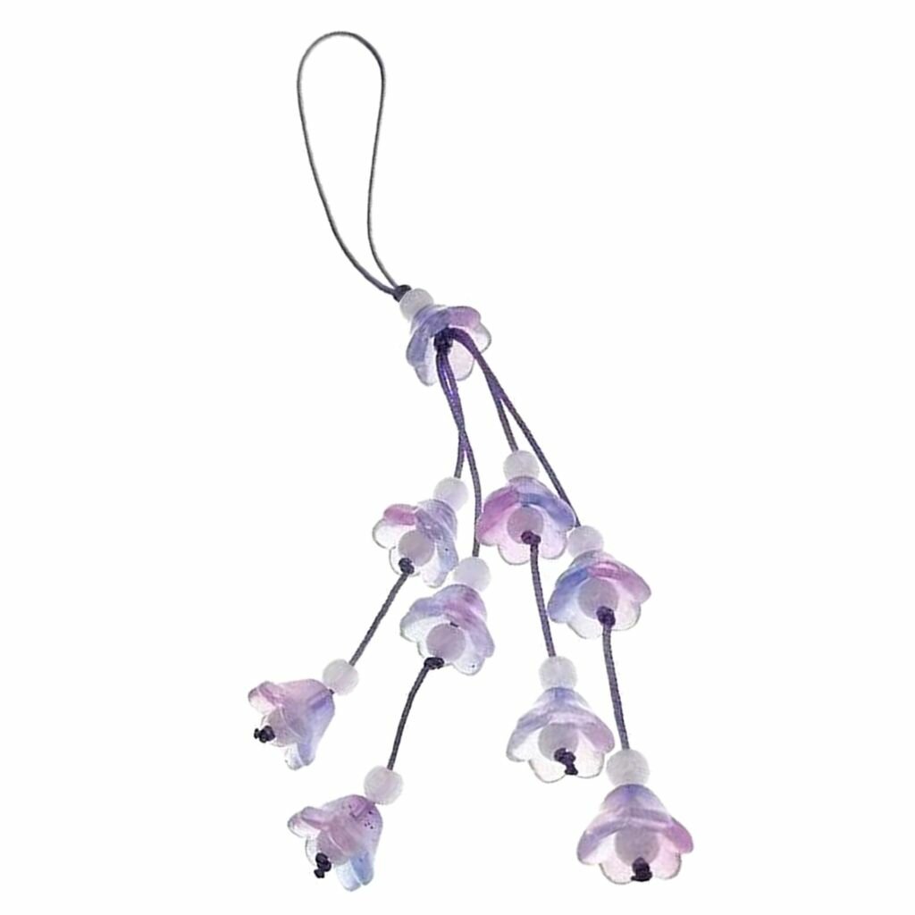 Брелок, Подвеска для мобильного телефона на цепочке с ландышем-Фиолетовый