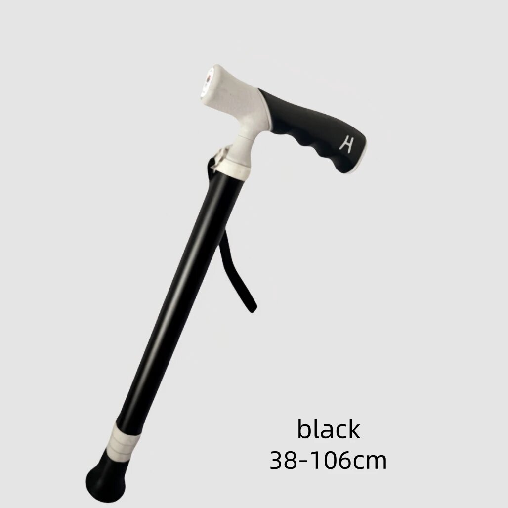 Черная складная трость 38-106см
