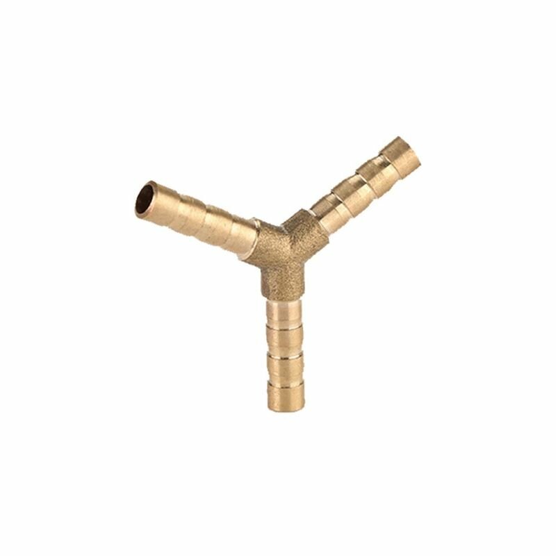 Соединитель пагоды для шланга подачи природного газа из меди-Y-образный 3-ходовой 8 мм