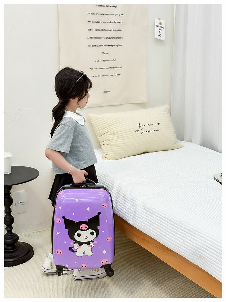 Чехол для чемодана , ручная кладь, 30х45х40 см, purple — фото 1