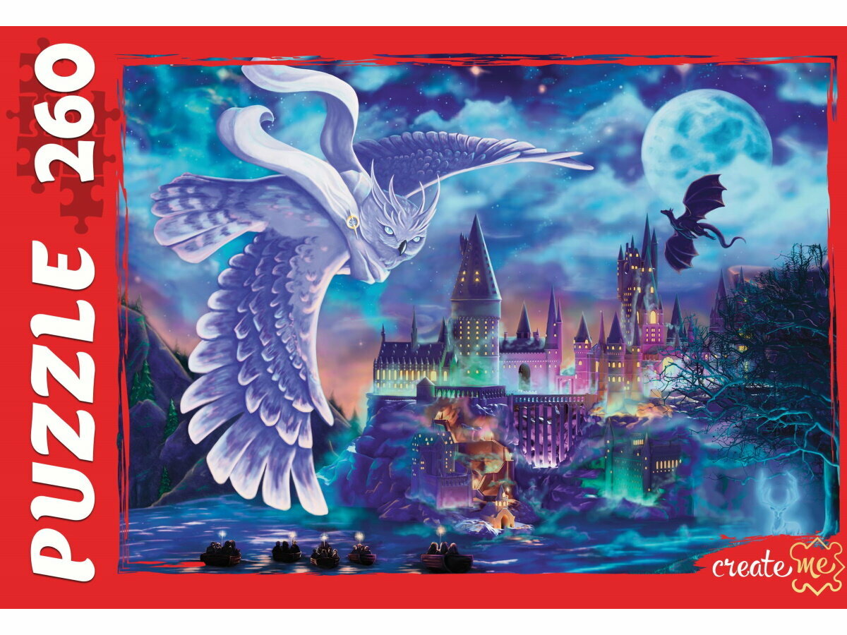 Пазлы 260 деталей. Волшебная сова №1 П260-0289, (Рыжий кот)