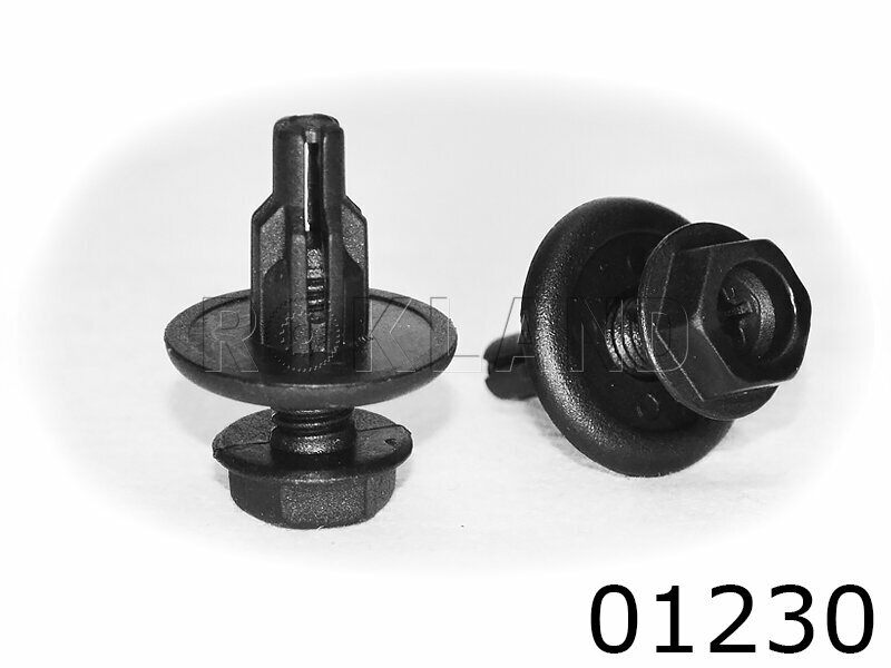 10шт - 01230 клипса автомобильная ACURA/HONDA ROKLAND