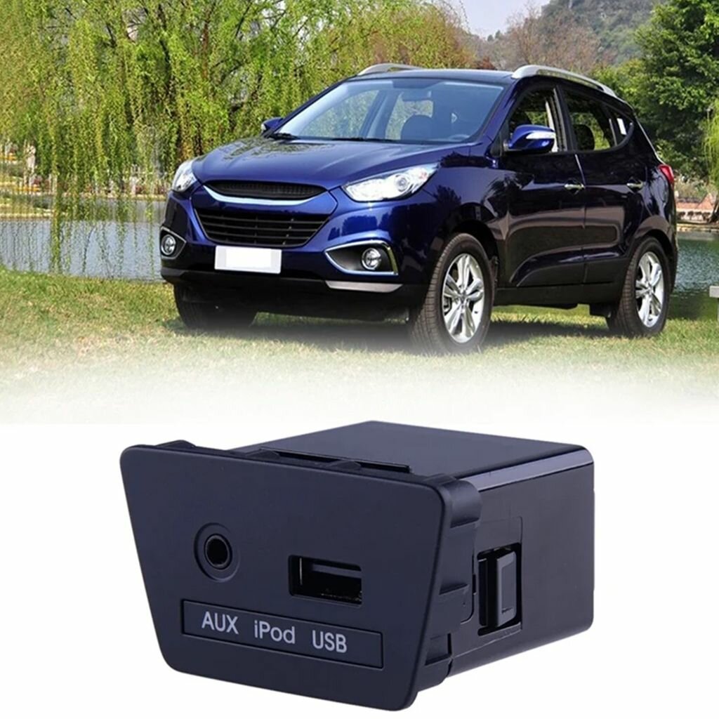 USB-AUX разъем 961102S000 для Hyundai IX35 2011-2016 — встроенный аудиоинтерфейс и дополнительная USB-розетка