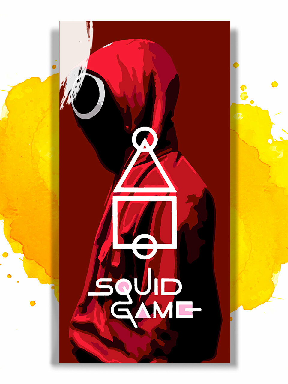 Картина по номерам на холсте Игра в кальмара - Арт Squid Game, 30 х 60 см