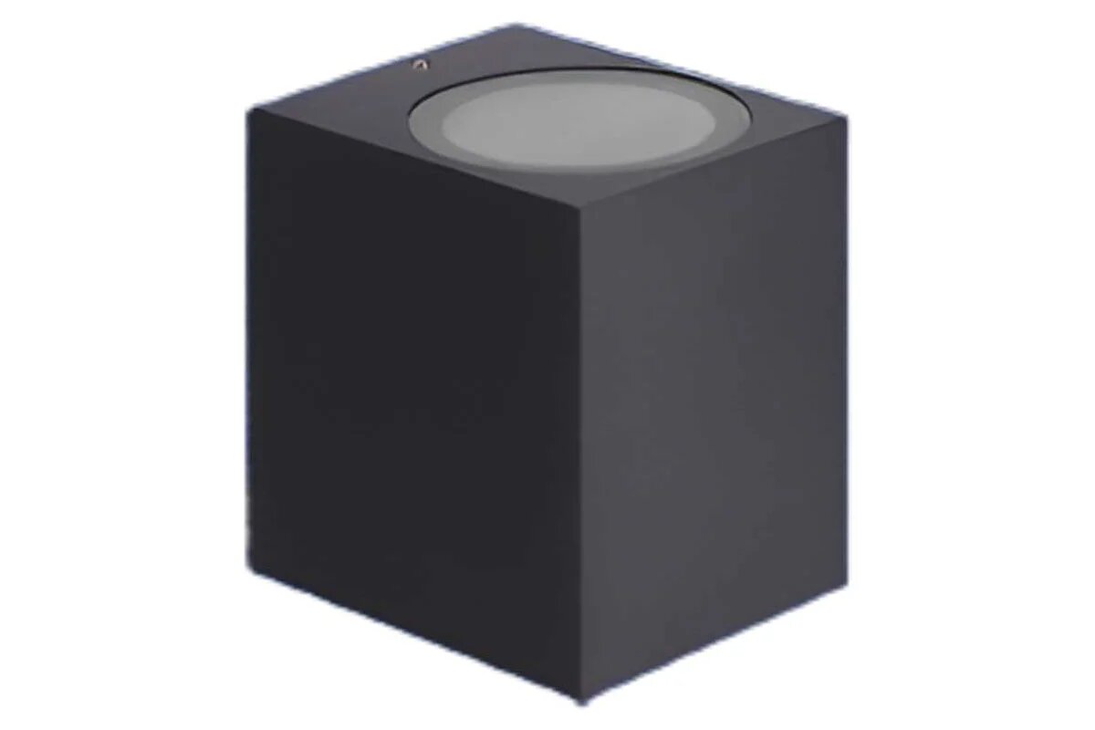 TruEnergy Светильник фасадный прямоугольный рассеиватель GU10 IP54 чёрный/алюминий 26005