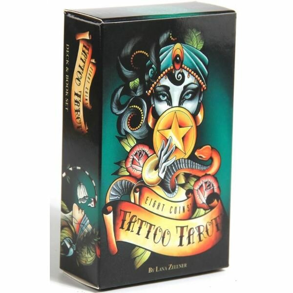 Карты Таро "Eight CoinsAndapos; Tattoo Tarot" US Games / Таро Тату Восьми Монет 63446 US Games Systems