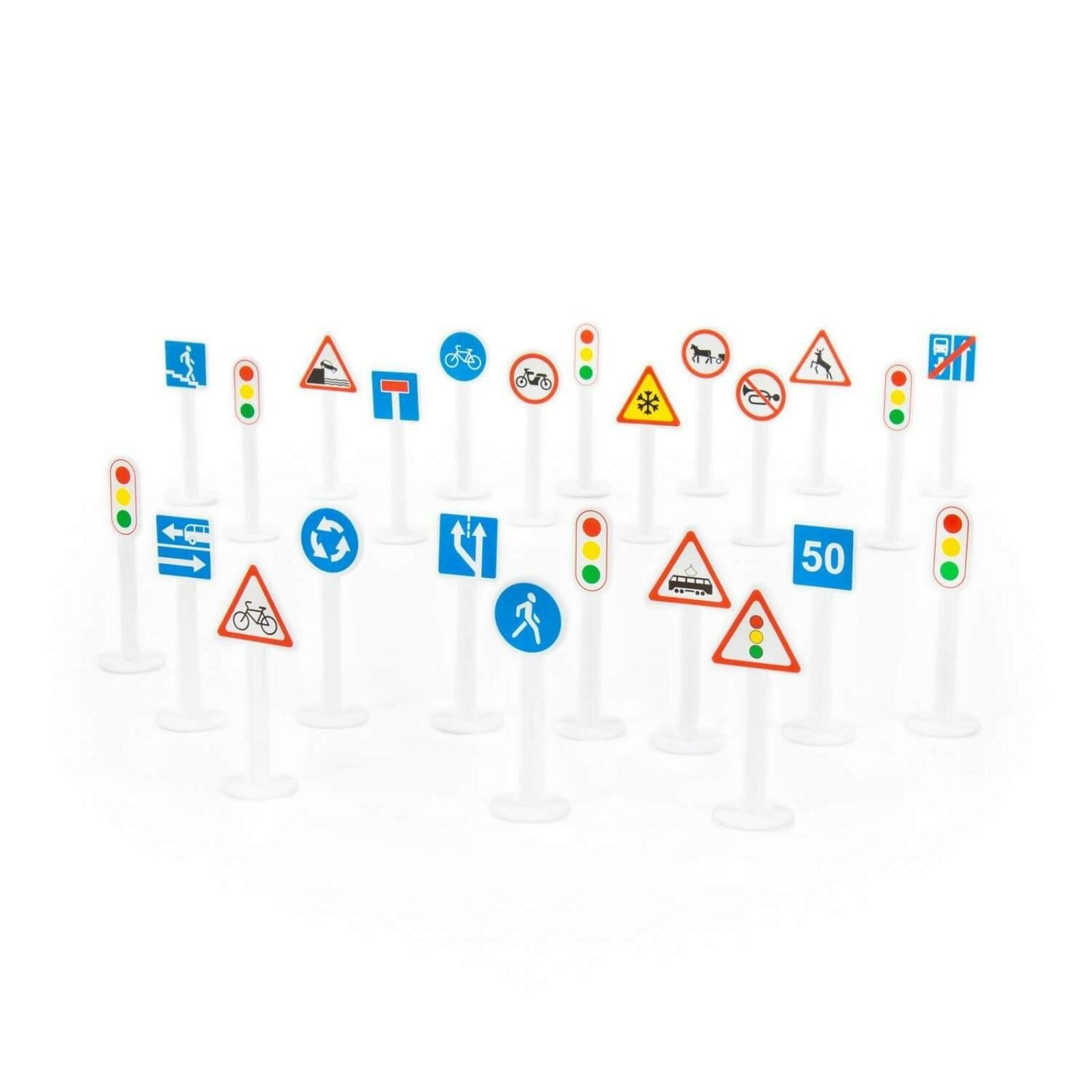 Набор дорожных знаков Полесье №3, в наборе 24 элемента, в пакете
