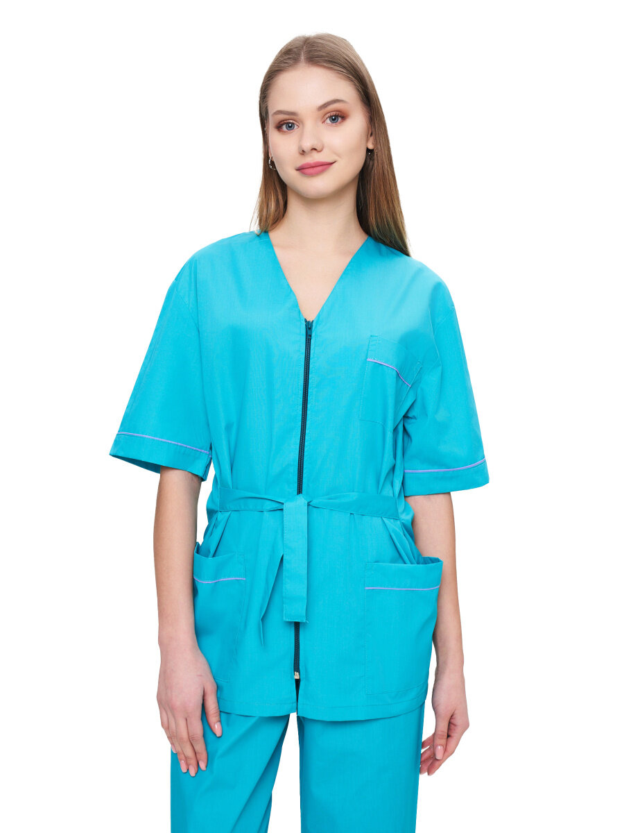 Костюм женский "Глория" бирюзовый с сиреневым, 40-42, 170-176