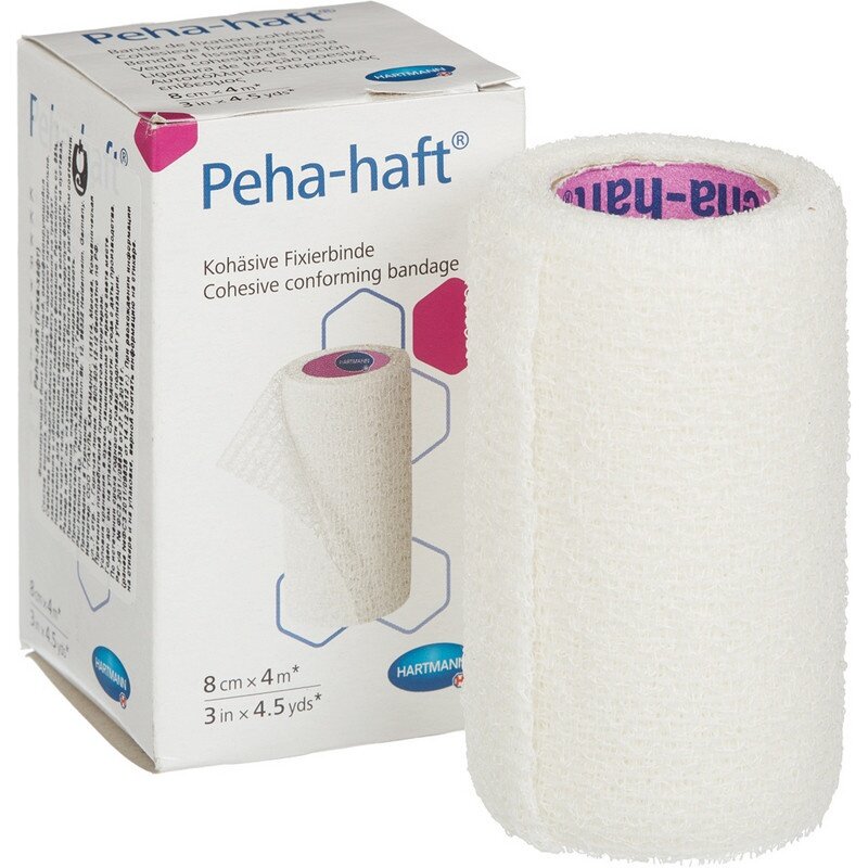 Бинт PEHA-HAFT самофиксирующийся эластичный, 4 м х 8 см (9324852)