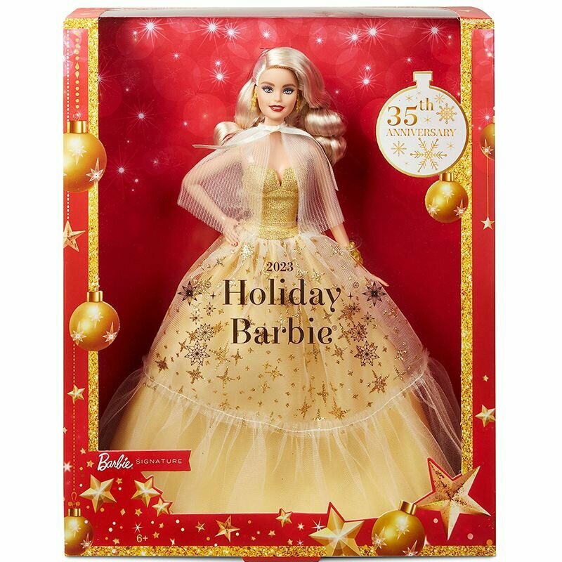 Barbie Signature Merry Christmas 2023 Holiday Collector Doll / Фирменная Праздничная Коллекционная Кукла Barbie С Рождеством Христовым 2023