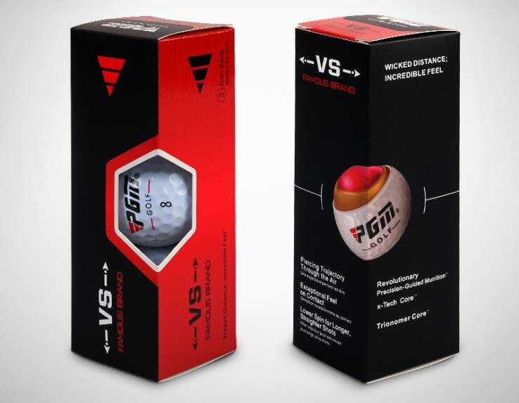 Мяч для гольфа PGM GOLF 3 шт (трехслойный)