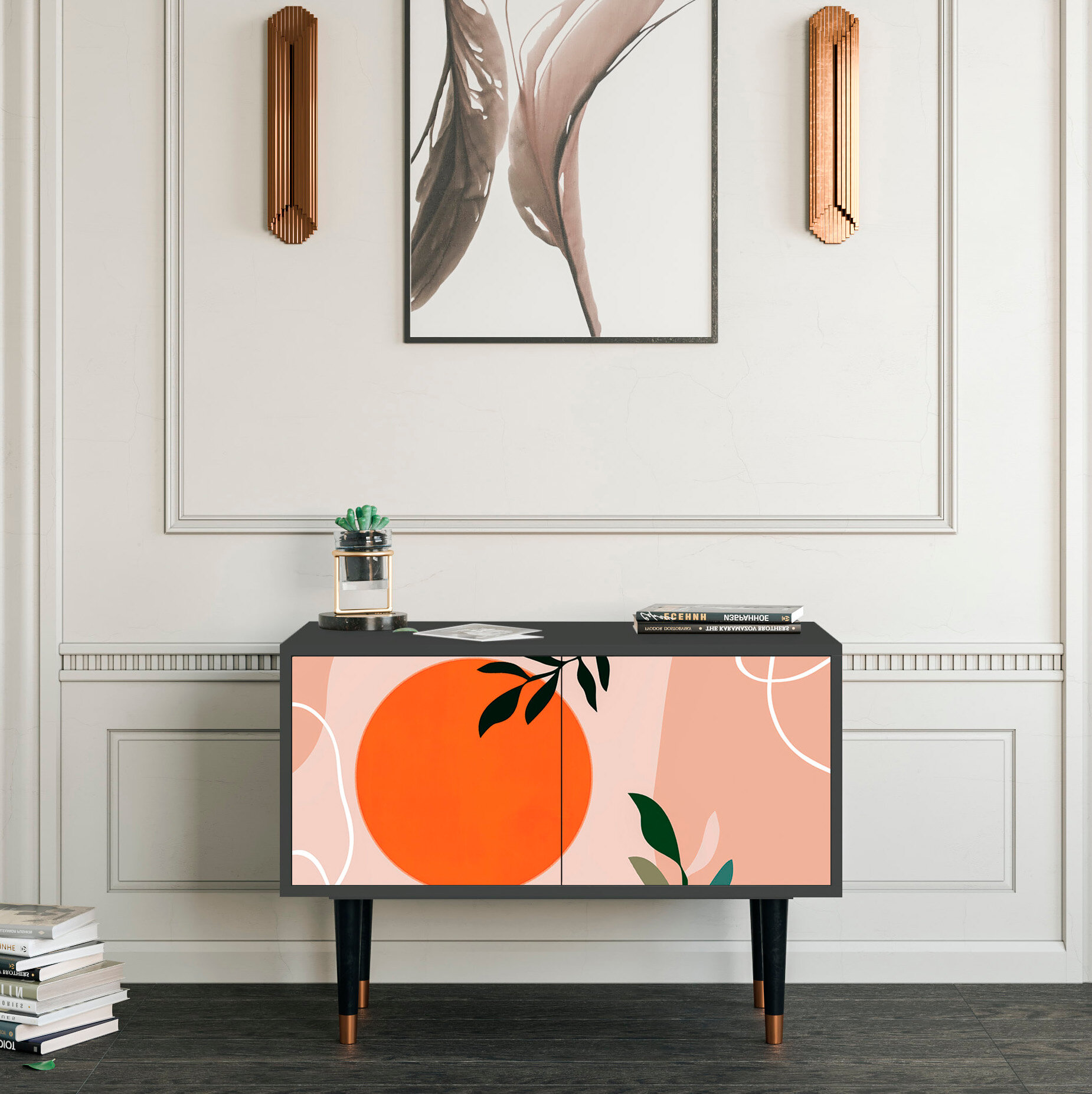 Комод - STORYZ - S1 Artwork, Размер - 94 x 69 x 48 см, Цвет корпуса - , Антрацит