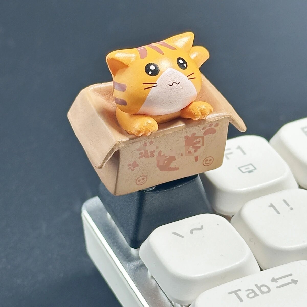 Колпачок для клавиши Cat in Box, Yellow