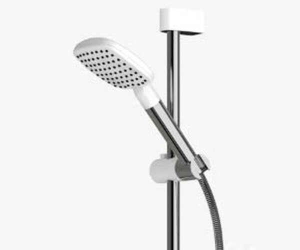 Душевой гарнитур ZENTA Милд - Z5003W (1 вид струи, с мыльницей) белый/хром