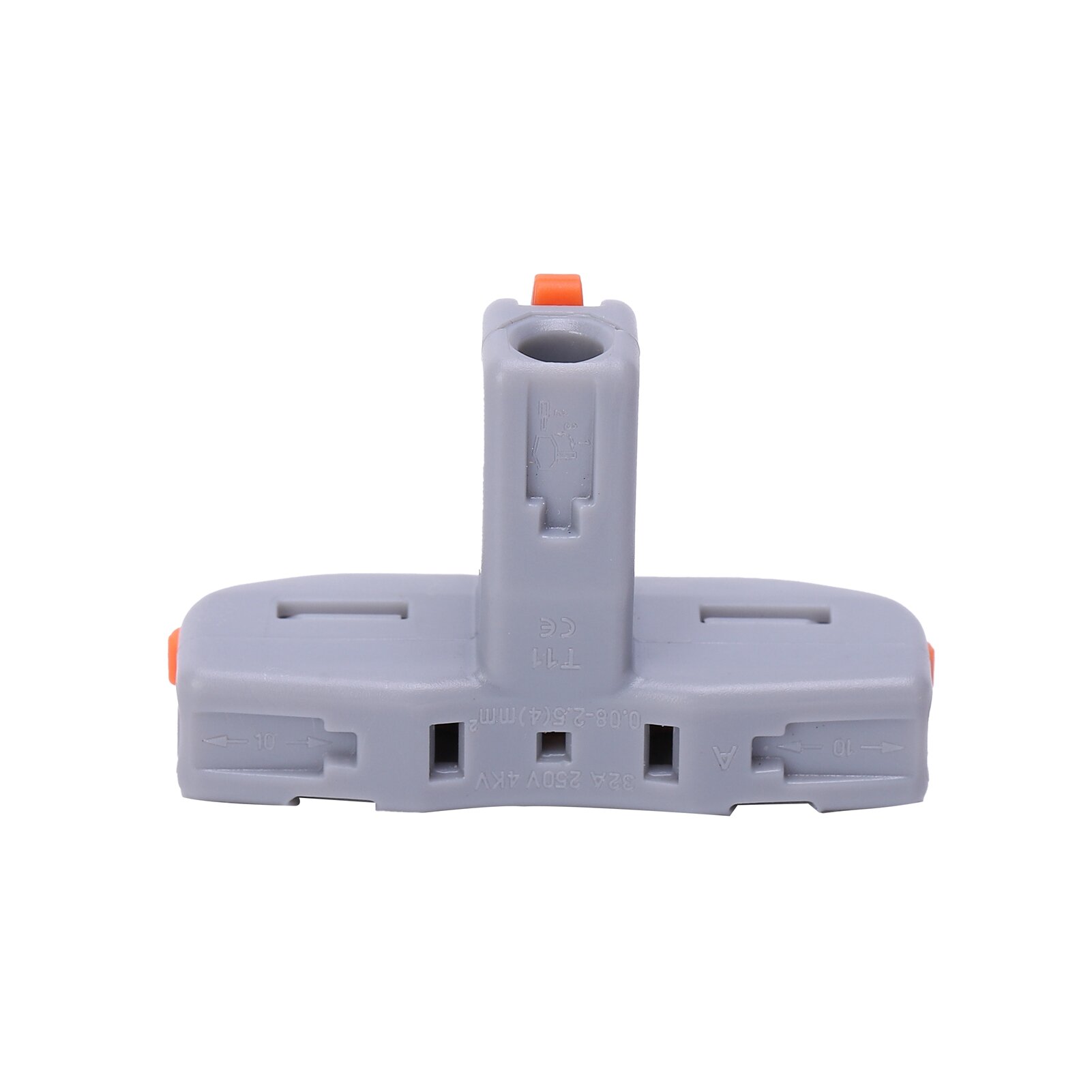 20 шт, быстрый клеммный блок, разъем для проводов T-образной формы, разветвитель проводов SPLT1 (серый)