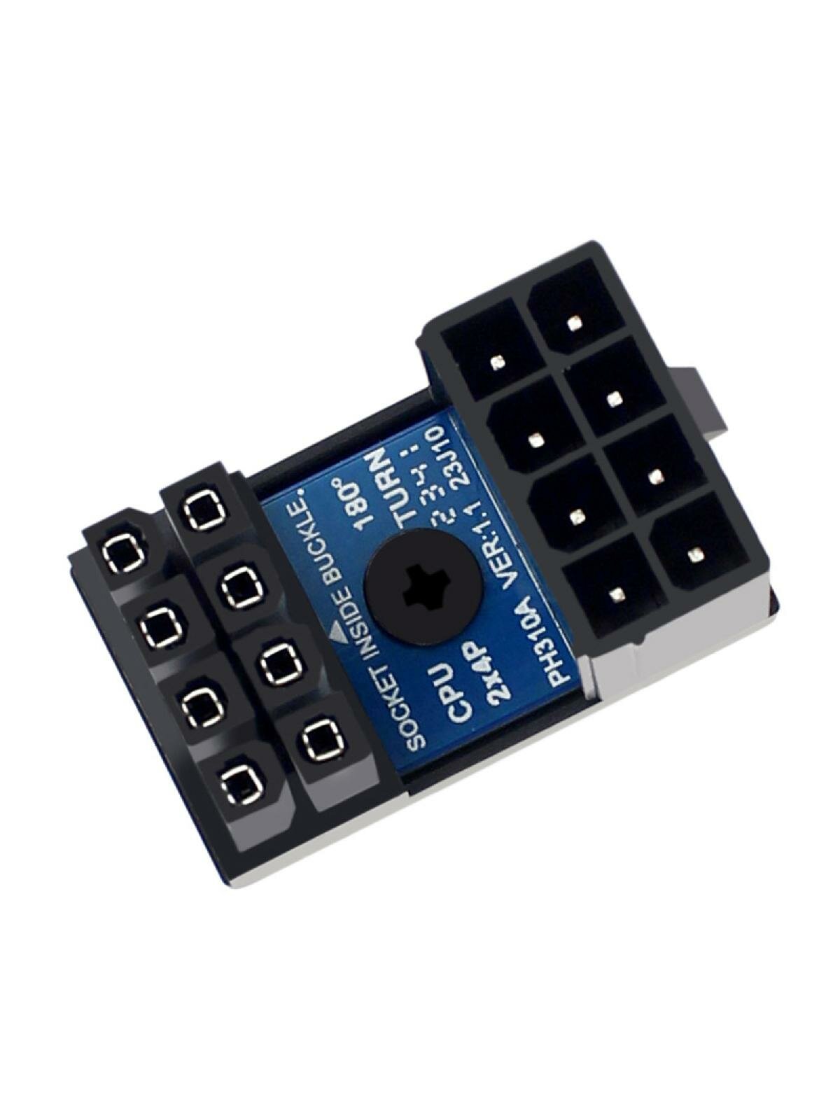 8Pin Graphics Video Card Connector Mainboard CPU 8Pin Power Steering Connector 180 Degree Adapter 8 Pin Power Adapter