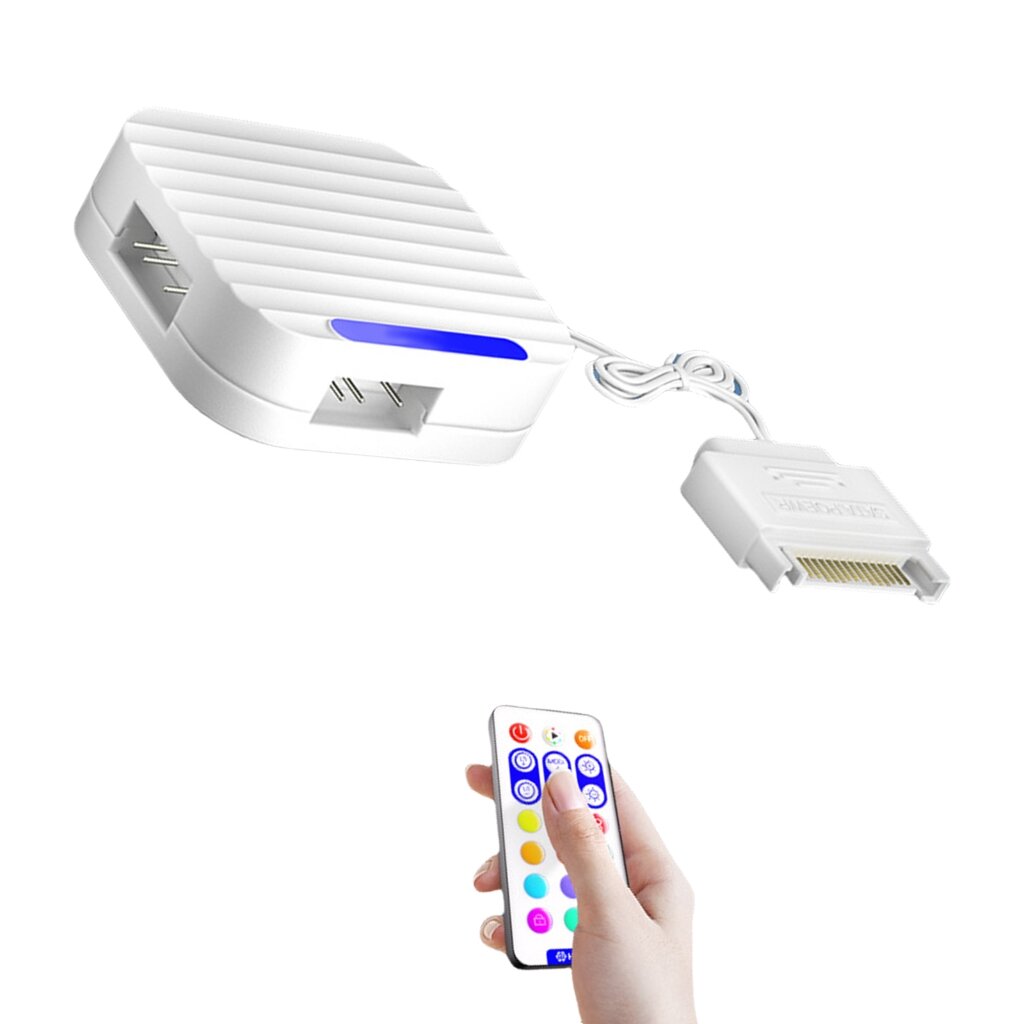 Универсальный концентратор ARGB Controller 5V 3Pin Satas Power с магнитным креплением ARGB Lighting Hub для таможенных световых эффектов ПК